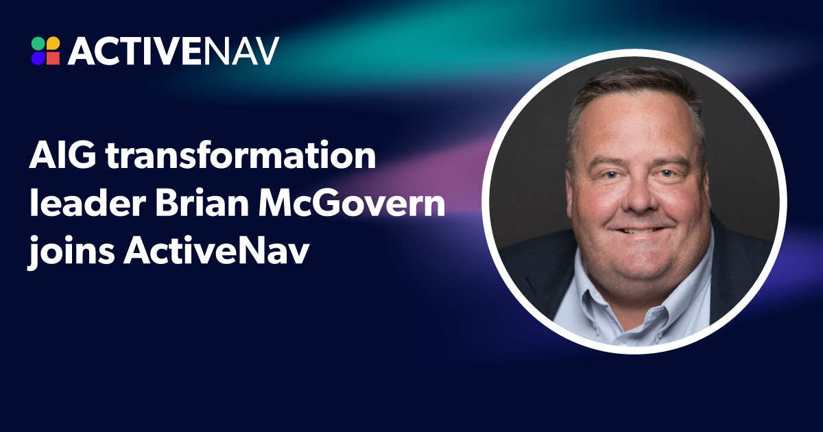 ActiveNav Names Brian McGovern Chief Customer Operations Officer