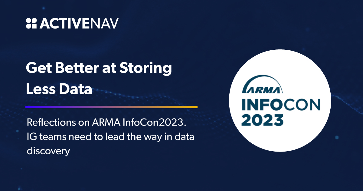 Get Better at Storing Less Data: Reflections on INFOCON 2023