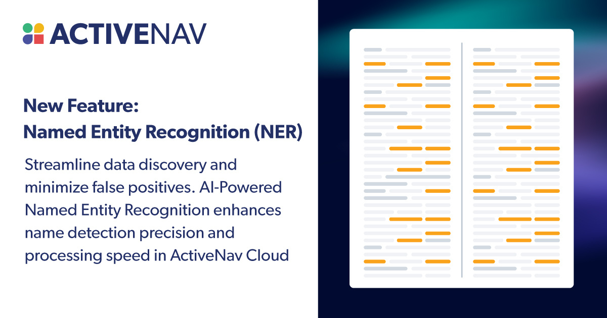 New ActiveNav Cloud Feature: Named Entity Recognition (NER)